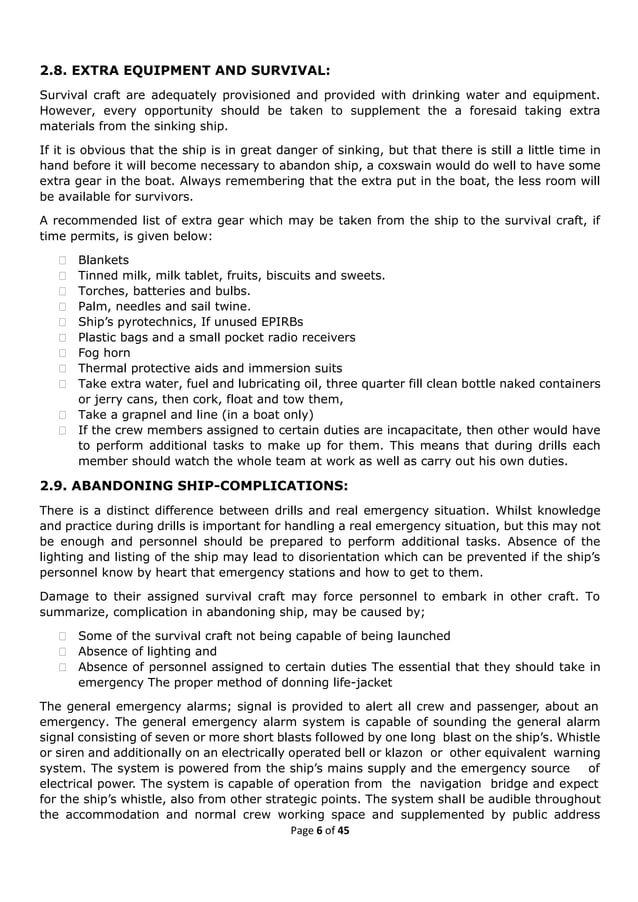 Personal Survival Techniques(PST) | PDF