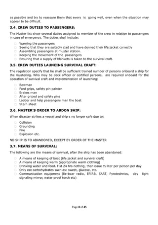 Personal Survival Techniques(PST) | PDF