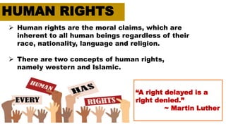 "Western and Islamic perspective of Human rights "pst.pptx