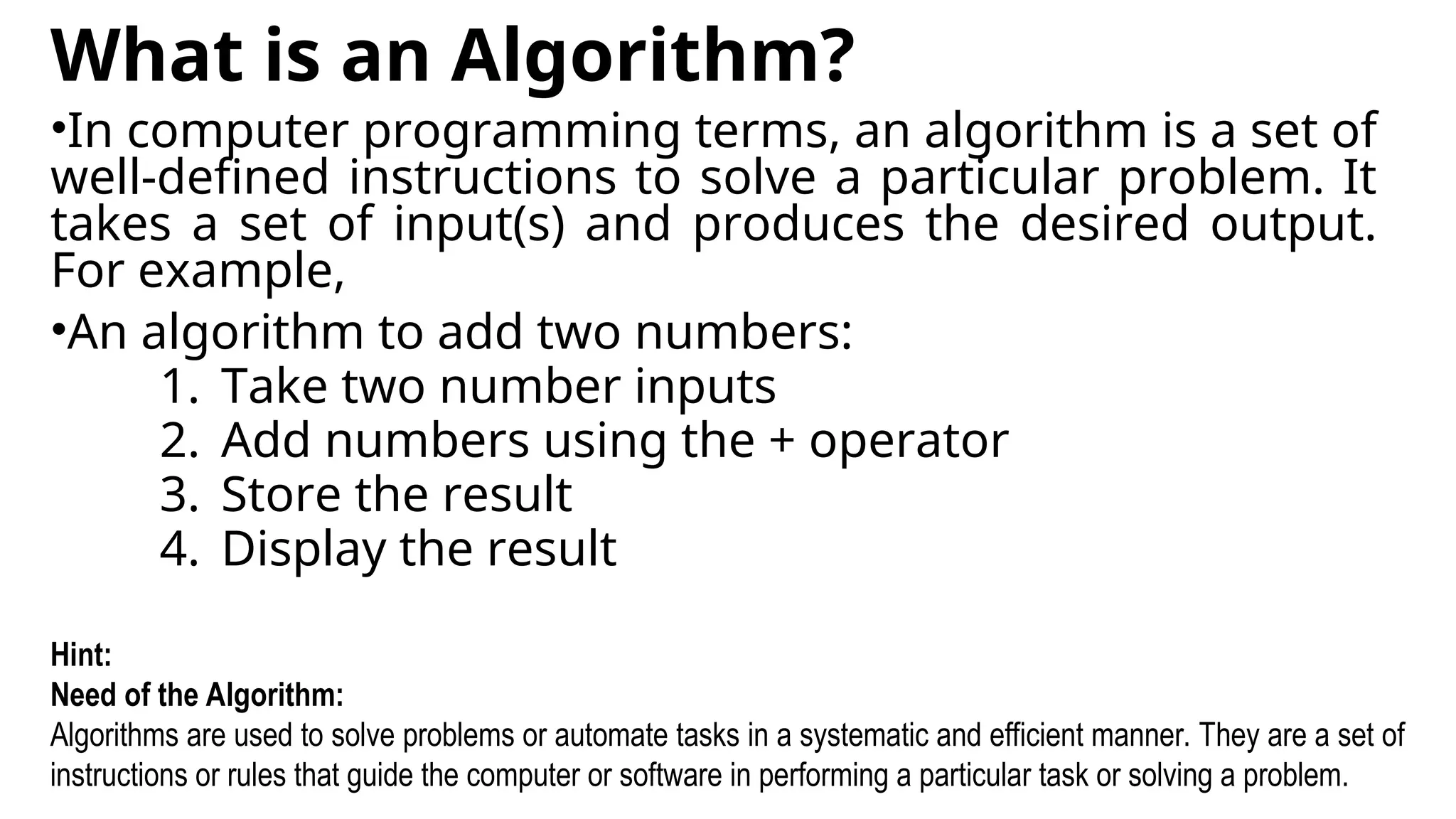 Problem Solving Techniques Notes For Unit 1 Ppt