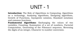 Problem Solving Techniques notes for Unit 1 | PPT