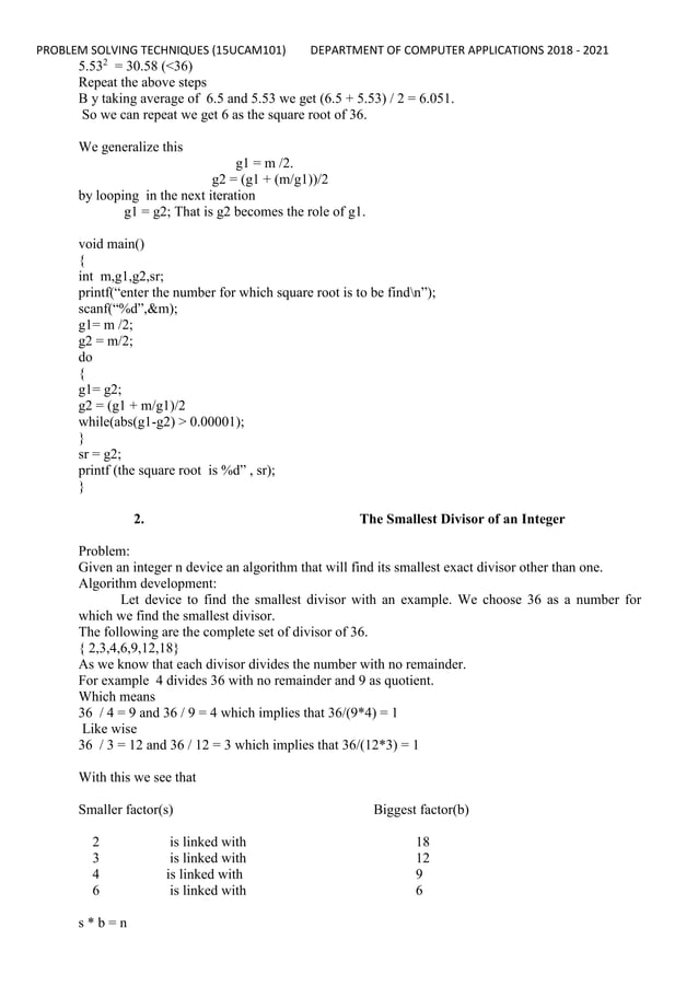 Problem Solving Techniques Pdf 