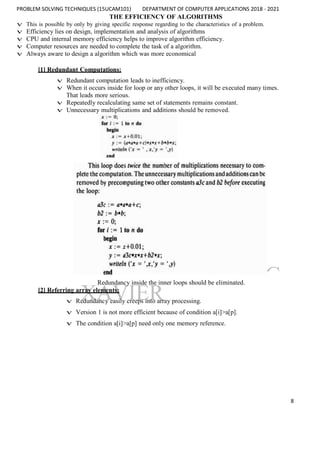 PROBLEM SOLVING TECHNIQUES | DOC