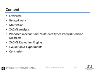 Multi-data-types Interval Decision Diagrams for XACML Evaluation Engine ...