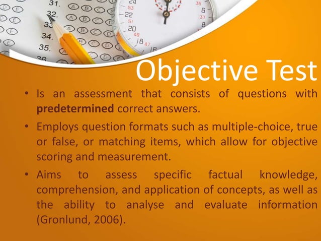 Scoring Approaches for Essays and Objective Tests.pptx | Standardized ...