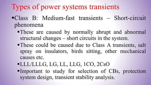 Power System Transient - Introduction.pptx | Physics | Science