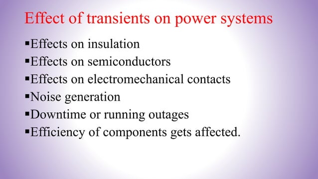 Power System Transient - Introduction.pptx | Physics | Science