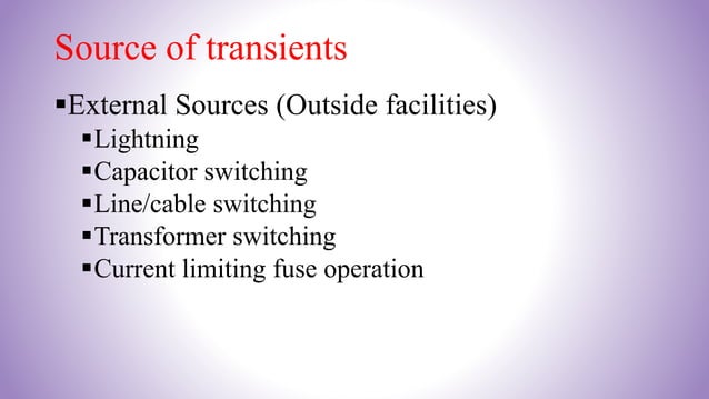 Power System Transient - Introduction.pptx | Physics | Science