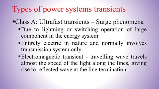 Power System Transient - Introduction.pptx | Physics | Science