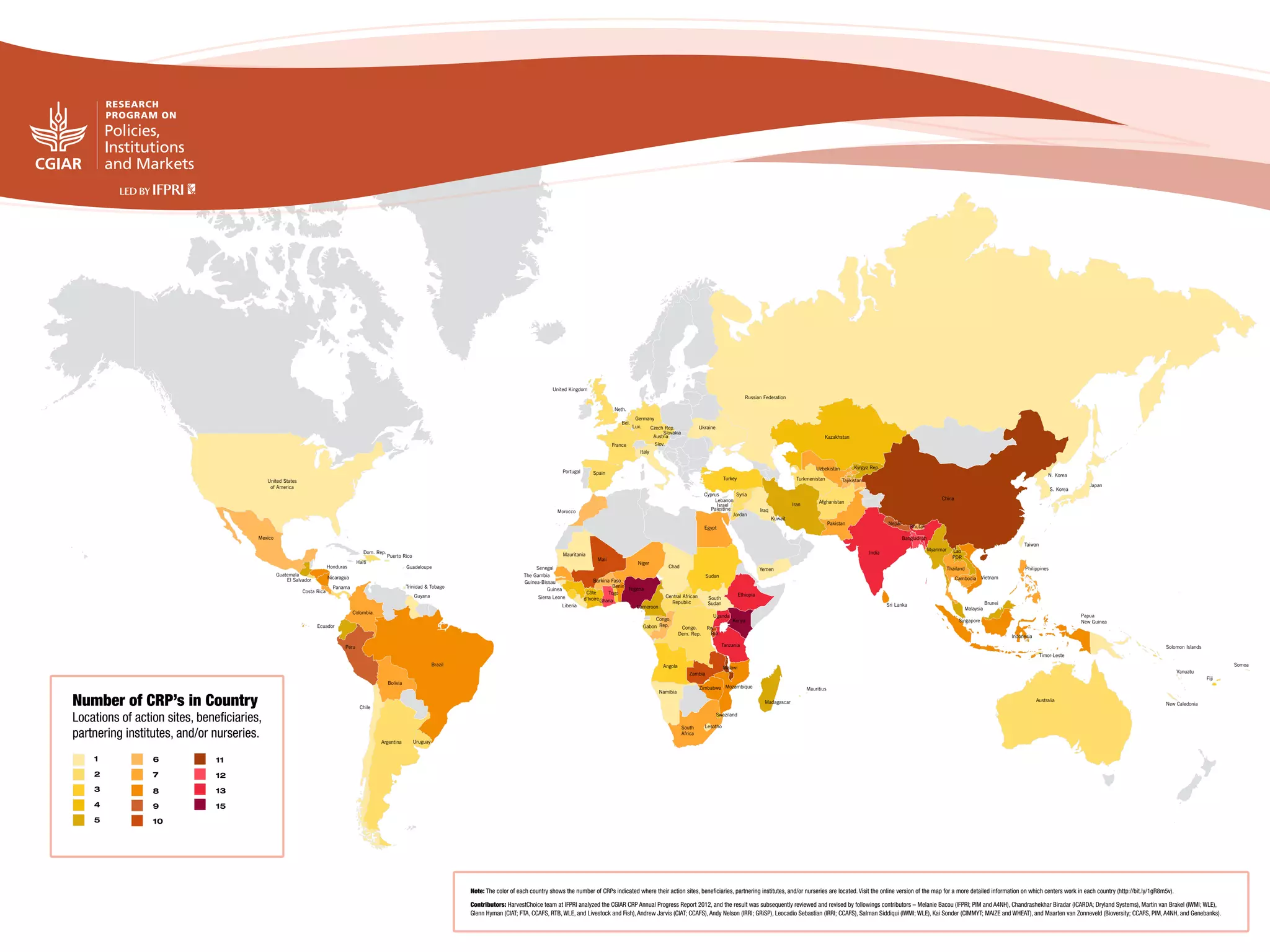Map of CGIAR Research Programs | PDF
