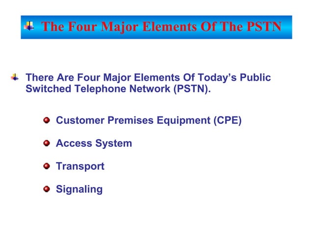PSTN | PPT | Computer Networking | Computing