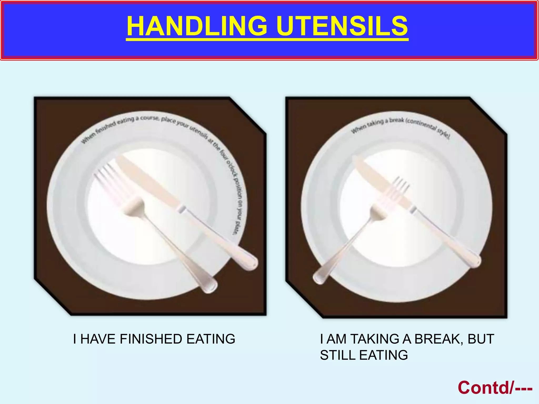 Mess etiquette and Table Manners | PPTX