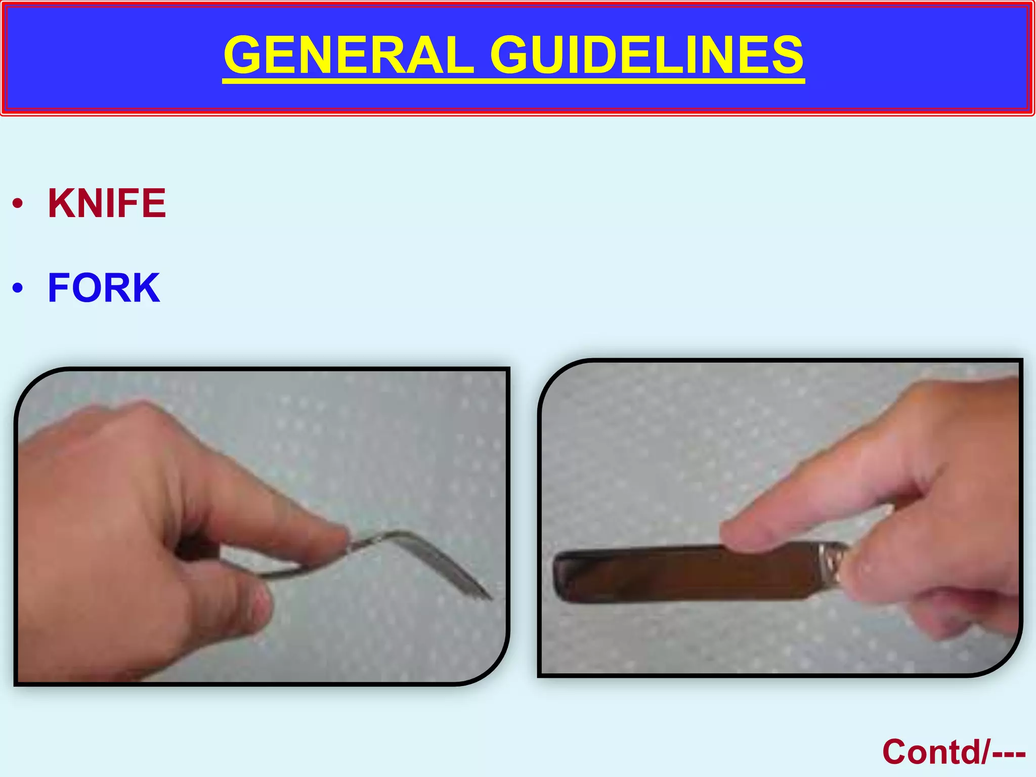 Mess etiquette and Table Manners | PPTX