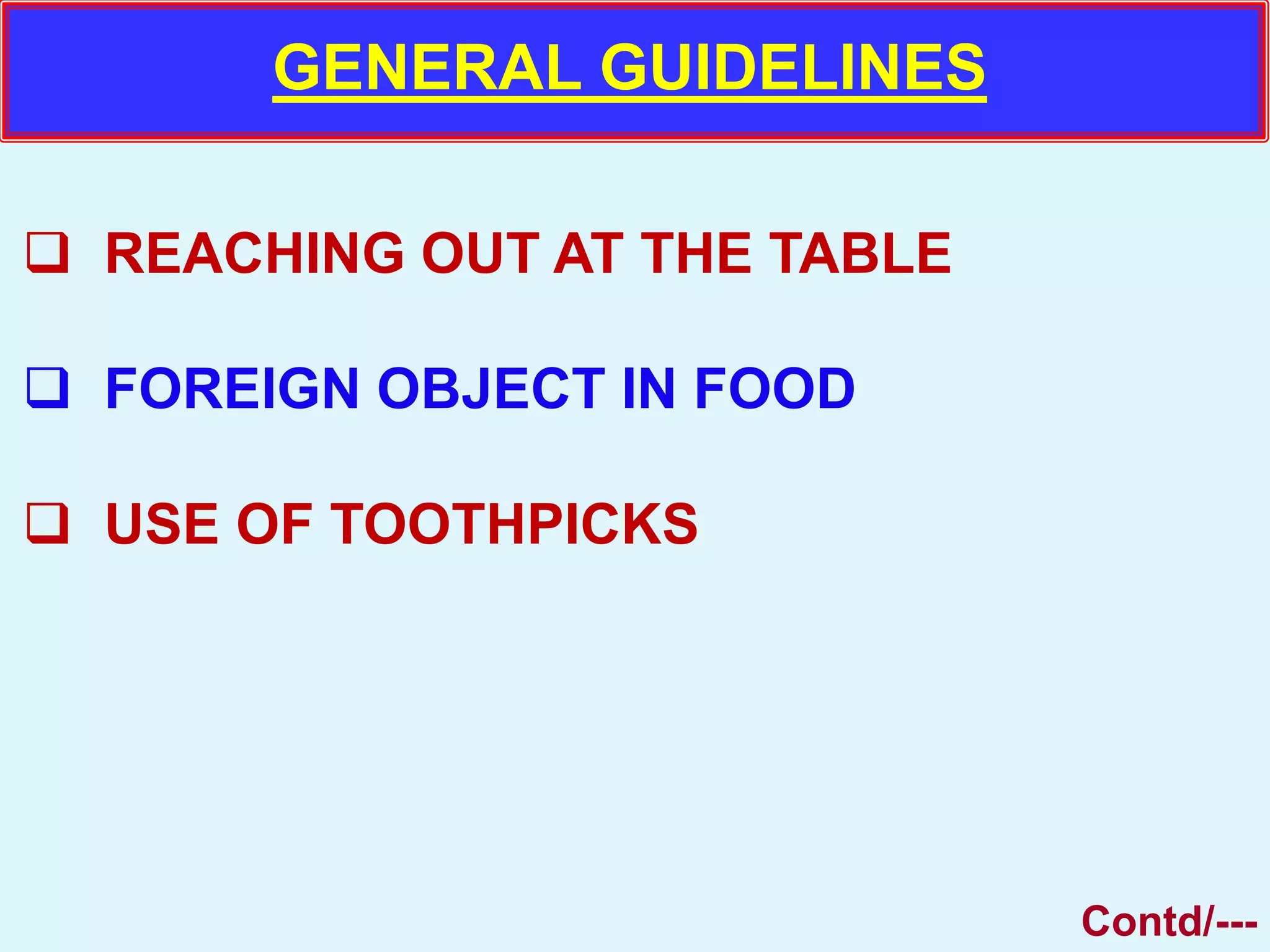 Mess etiquette and Table Manners | PPTX