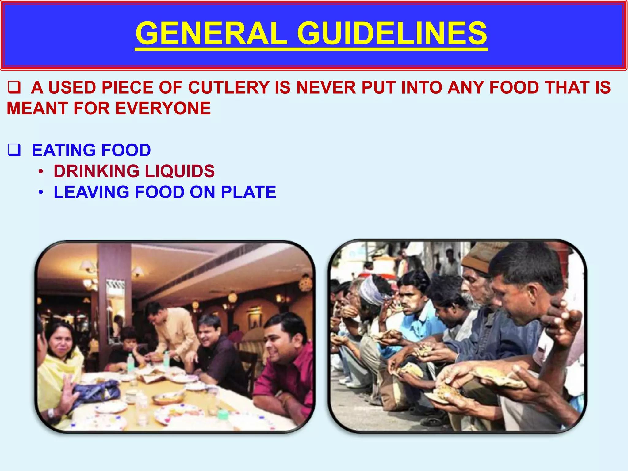 Mess etiquette and Table Manners | PPTX