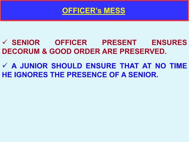 Mess etiquette and Table Manners | PPTX | Home Appliances | Home & Garden