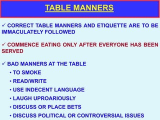 Bad Table Manners Examples