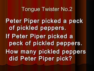 Ps tongue twisters2 | PPT