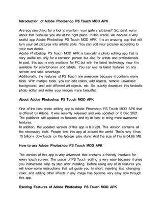 Ps touch apk 2022 | PDF