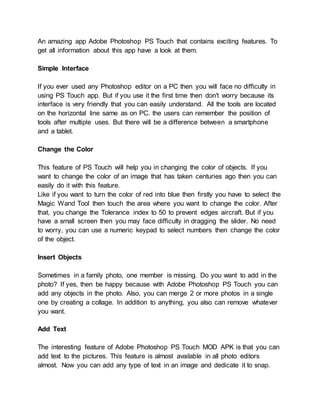 Ps touch apk 2022 | PDF