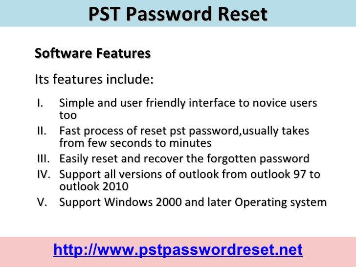 Pst Password Reset Get Access To Pst Without Any Risk