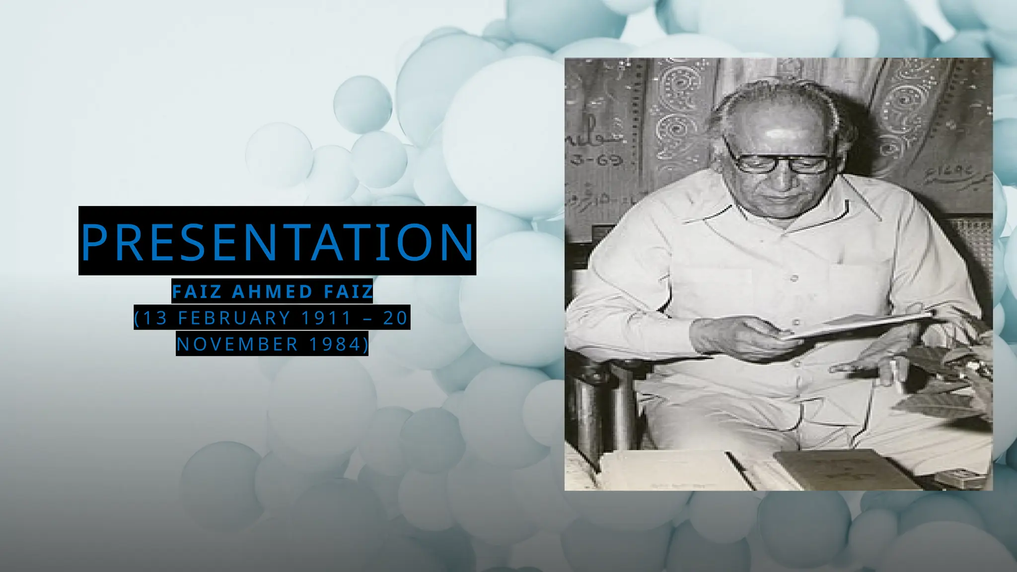 Pakistan Studies Ppt Faiz Ahmed Faiz Pptx