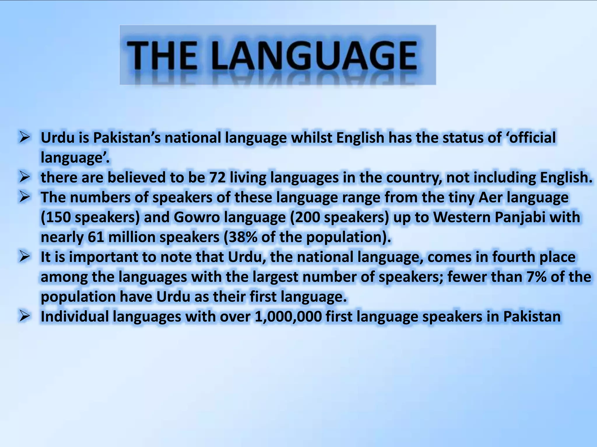 Languages of pakistan | PPTX
