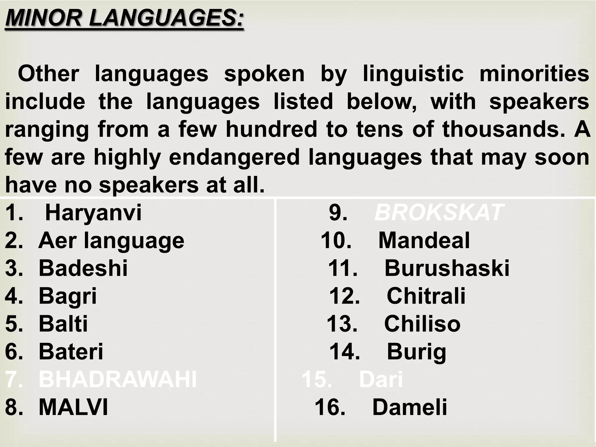 languages of Pakistan | PPTX