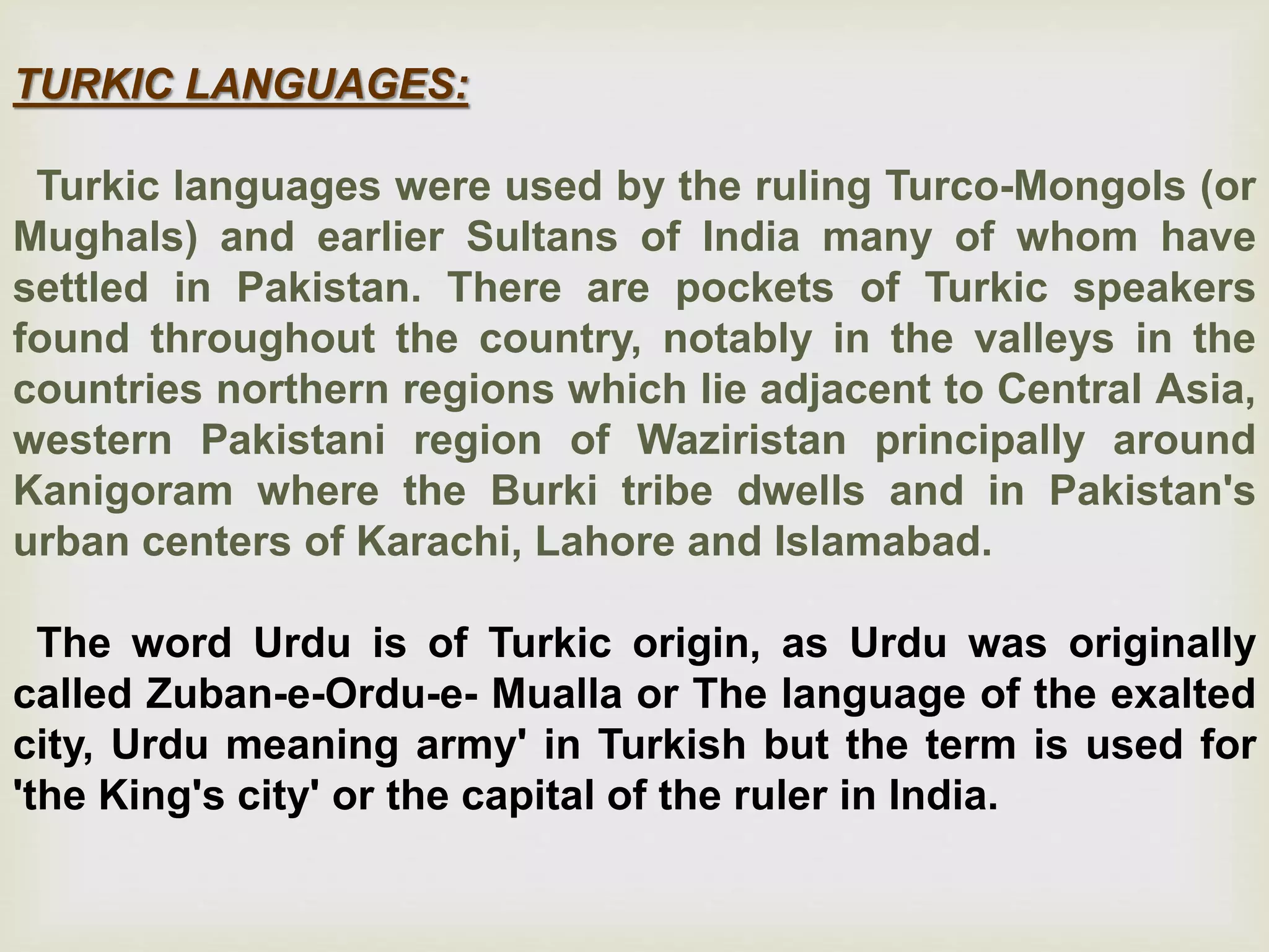 languages of Pakistan | PPTX
