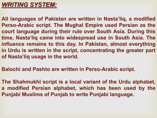 languages of Pakistan | PPTX