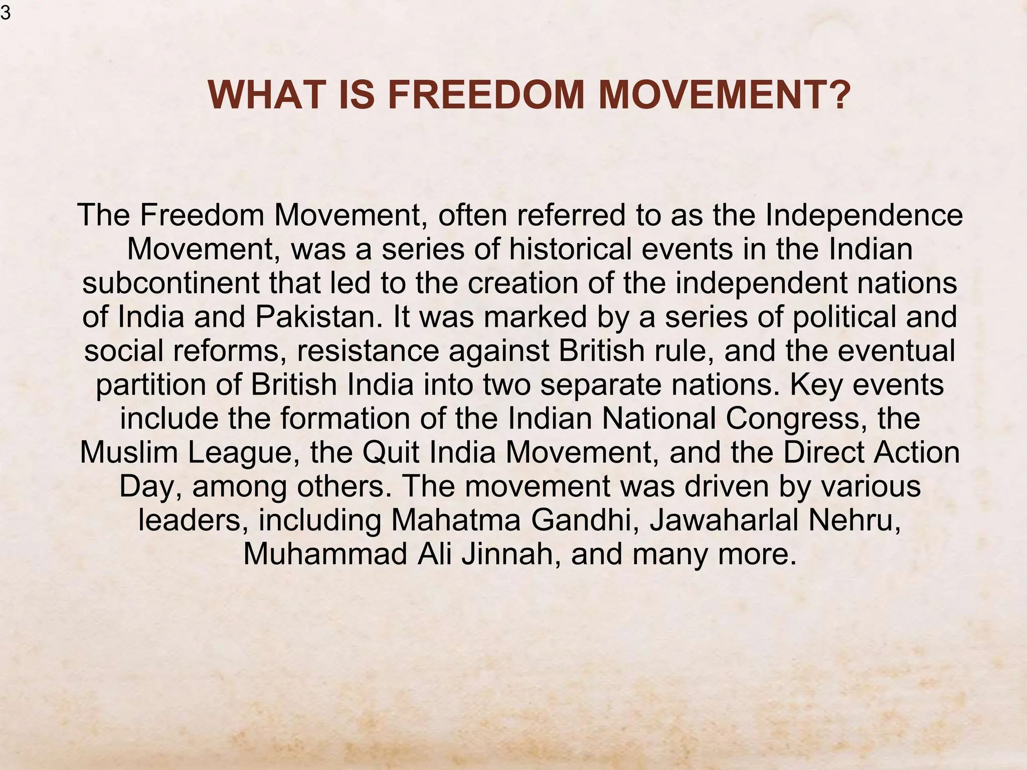 FREEDOM MOVEMENT | PPTX