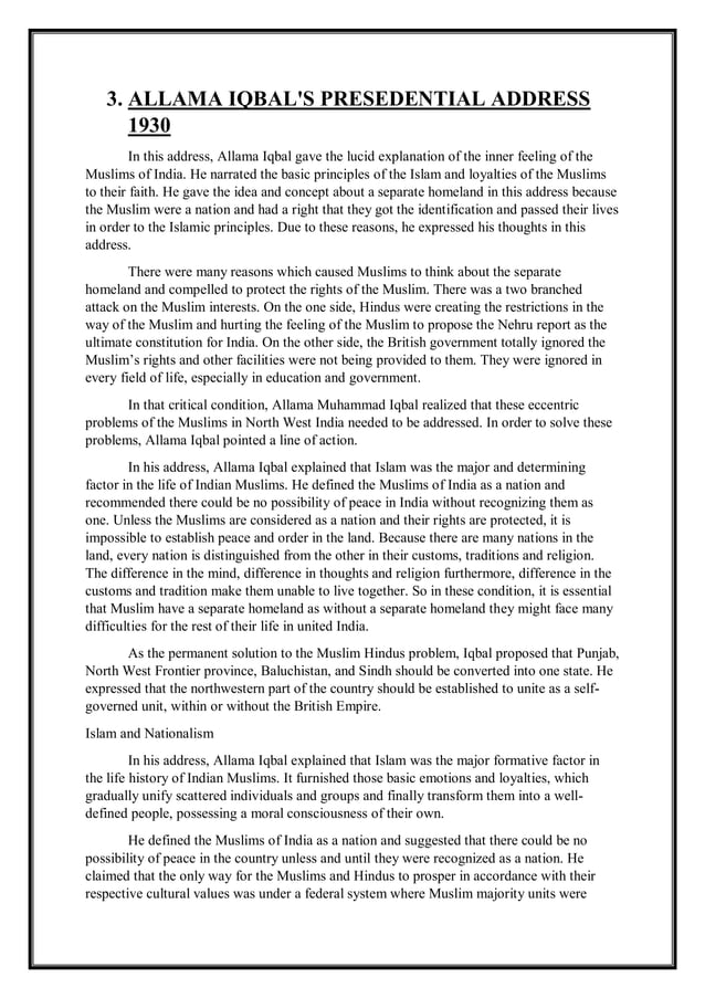 Short note Lahore Resolution or Pakistan Resolution 1940, Delhi ...