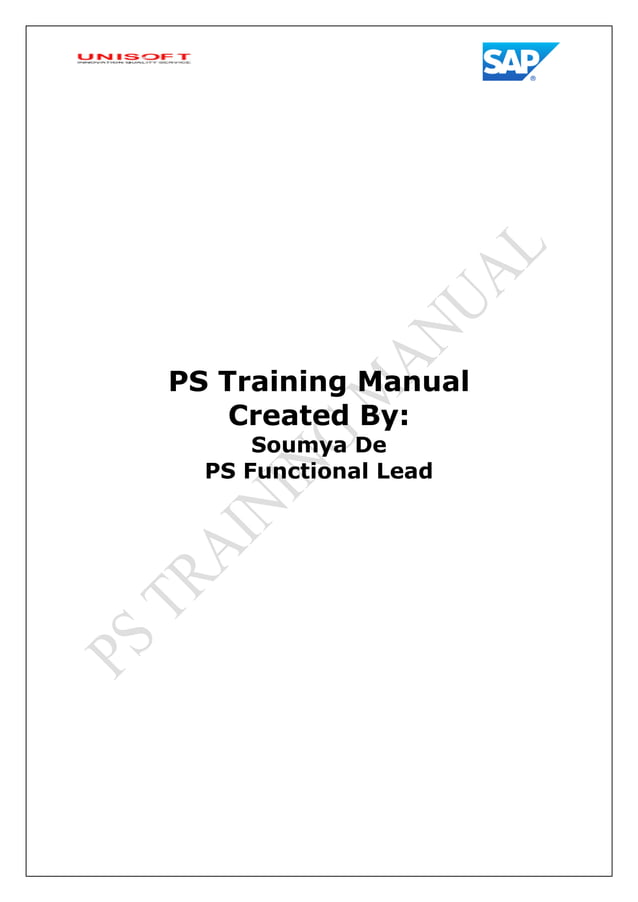 Ps training mannual power users | PDF