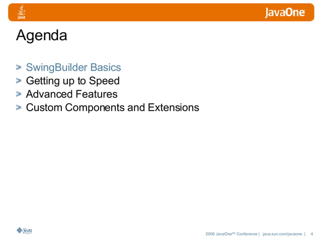 JavaOne TS-5098 Groovy SwingBuilder | PPT