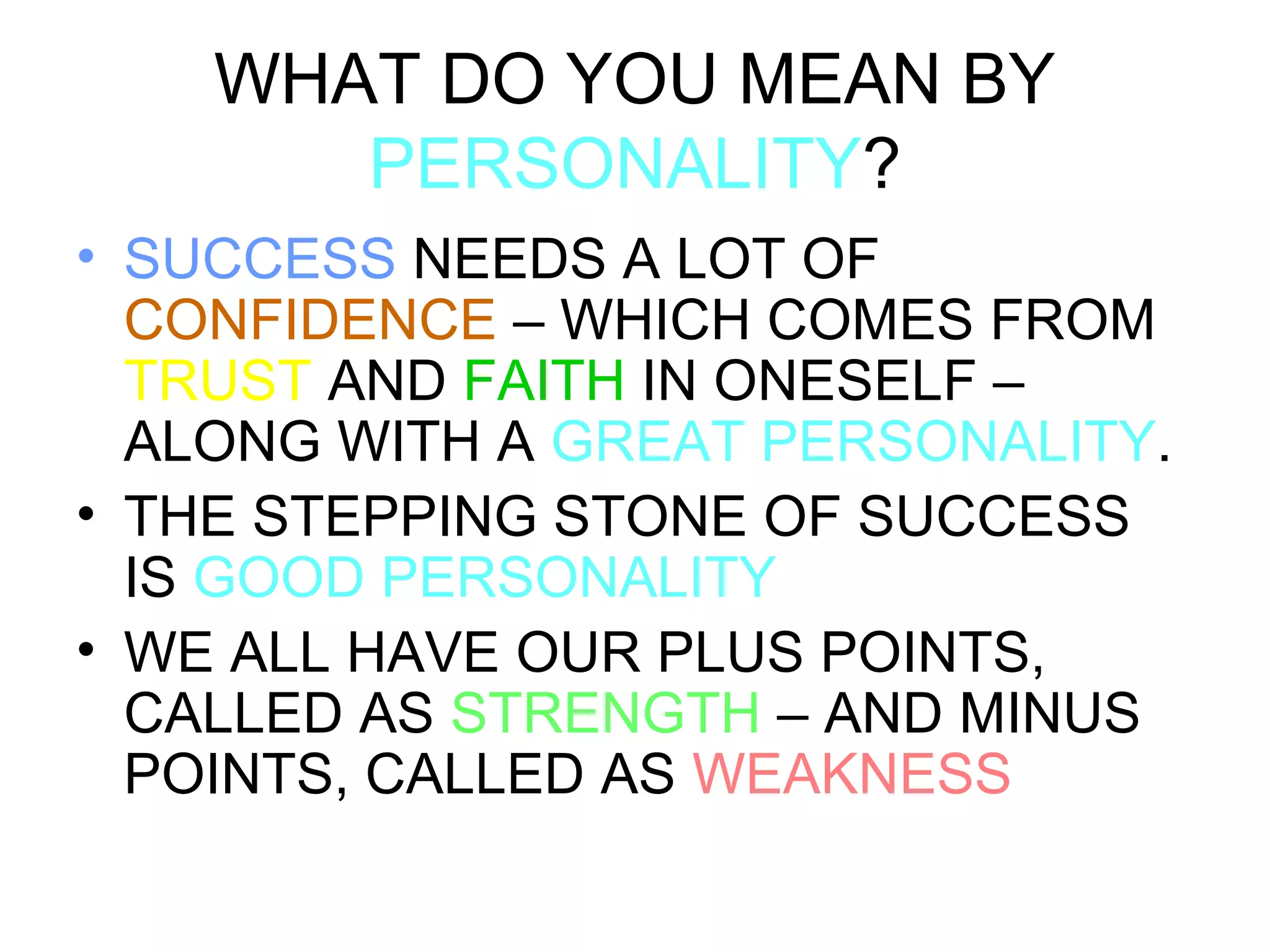 Pstti identification of personality traits | PPT