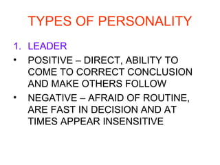 Pstti identification of personality traits | PPT