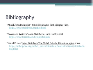 John Steinbeck | PPT