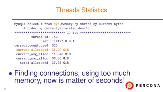 MySQL Performance Schema in Action | PPT