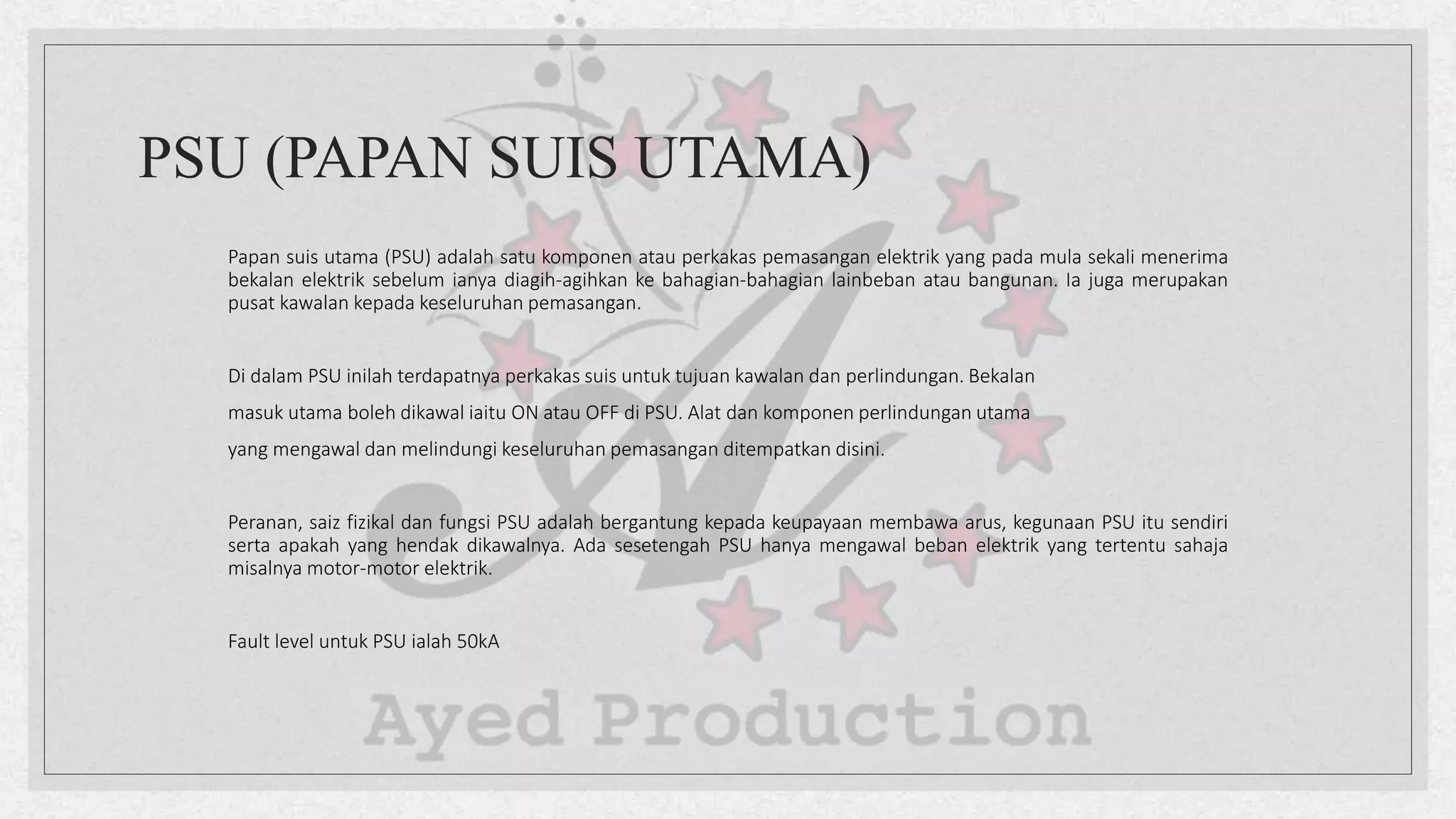 Papan Suis Utama (MCB) | PPTX