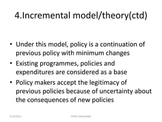 THEORETICAL APPROACHES TO PUBLIC POLICY | PPTX