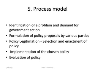 THEORETICAL APPROACHES TO PUBLIC POLICY | PPTX
