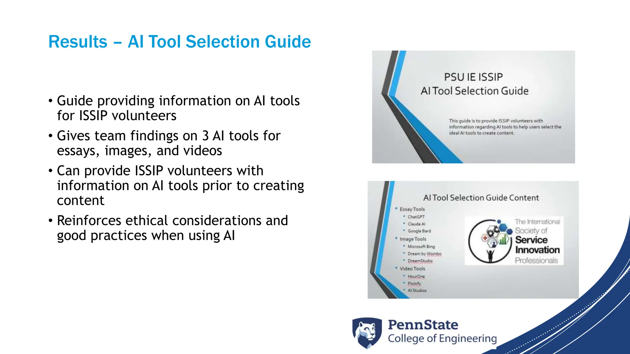 PSU 2023 Final Presentation ISSIP_AI_Collab.pptx
