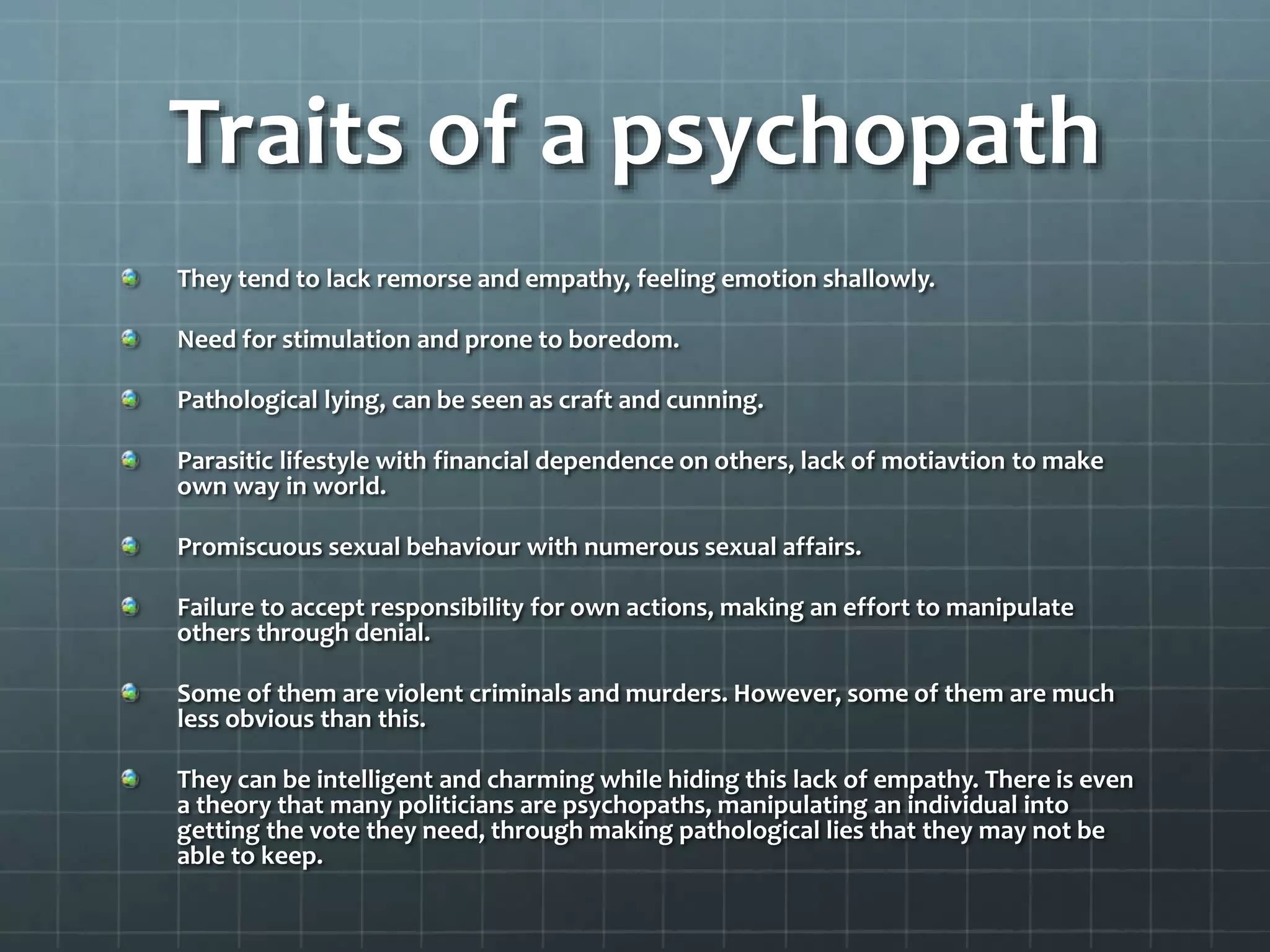 Psychopathy research findings media y12 | PPT