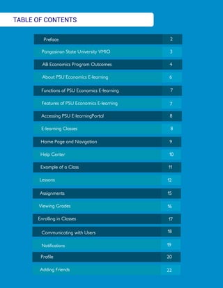 PSU Economics E-learning Guide for Students | PDF