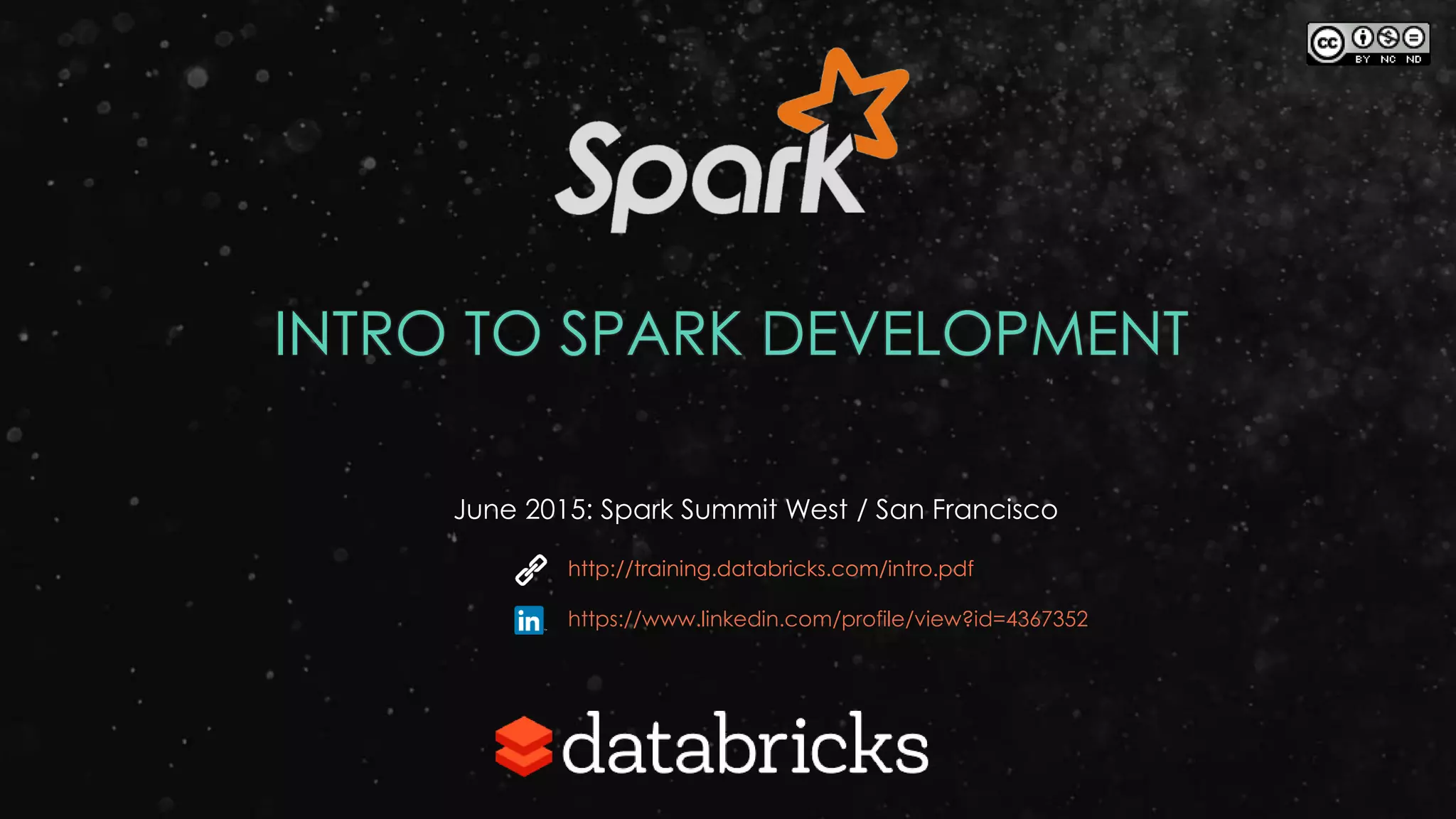 Introduction to Spark Training | PPT