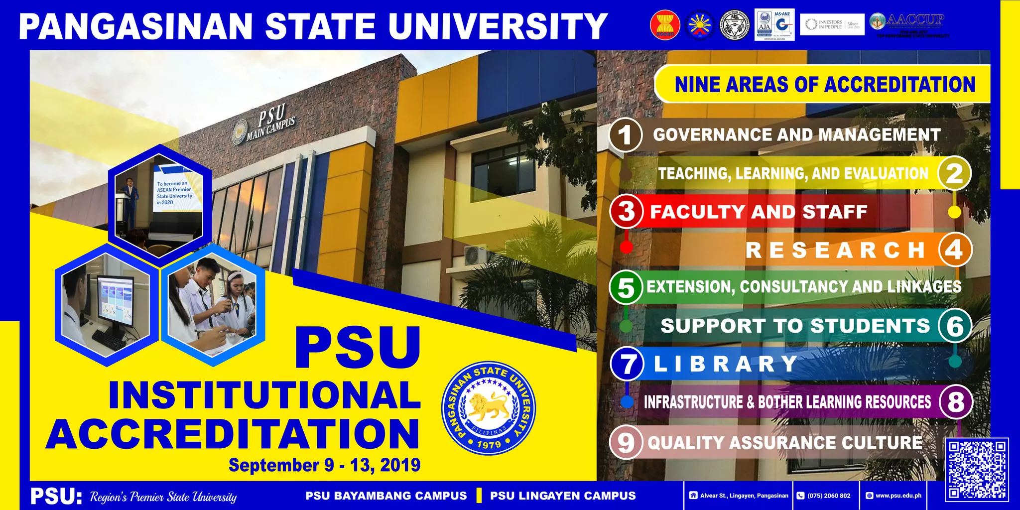 Pangasinan State University Institutional Accreditation Posters | PDF