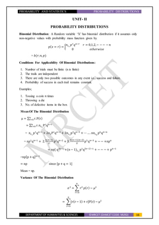 Probability and Statistics | DOCX