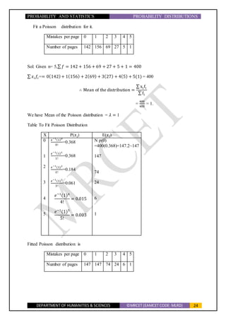 Probability and Statistics | DOCX