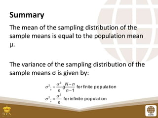 PSUnit_III_Lesson_2_Finding_the_Mean _and_Variance_of_the_Sampling_Distribution_of_Means.pptx