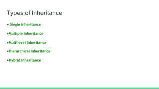 Inheritance and Polymorphism | PPT